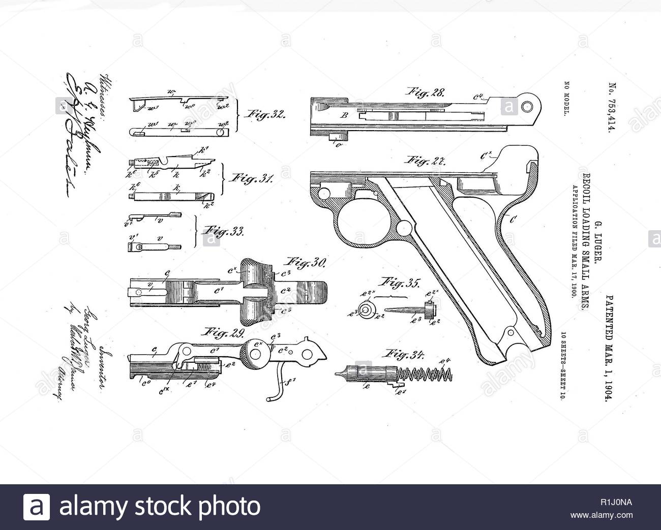 Luger P08 Parabellum Stockfotos und -bilder Kaufen - Alamy