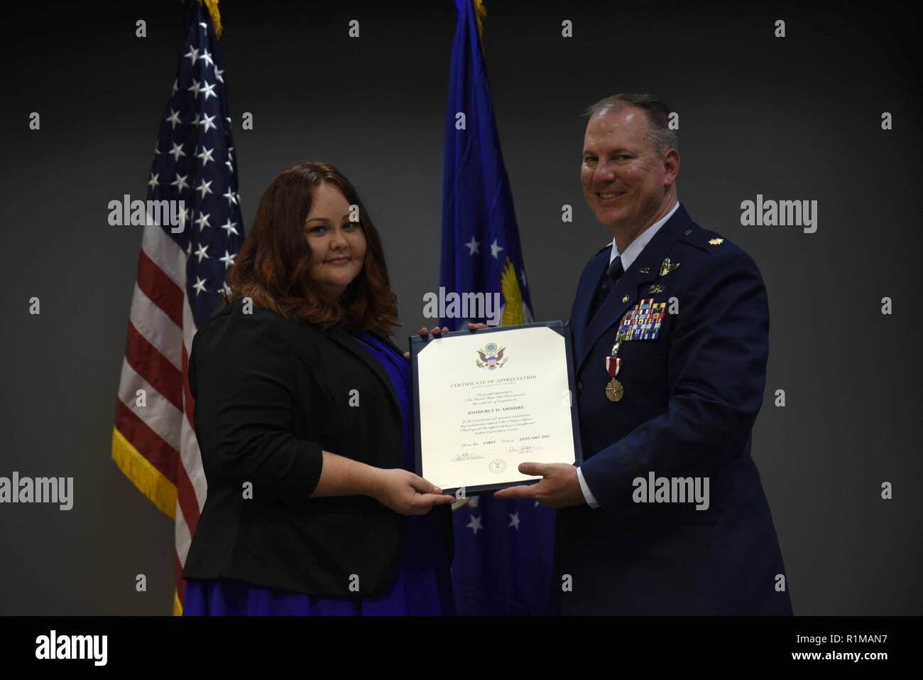 Maj. Todd Abshire feiert seinen Ruhestand am McConnell Air Force Base ...
