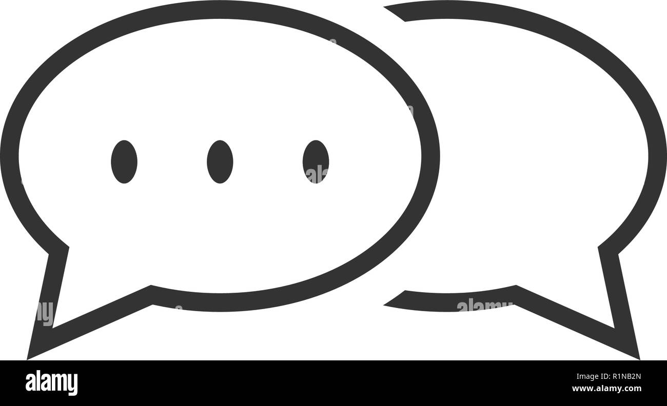 Sprechblase grafik design template Vector Illustration Stock ...