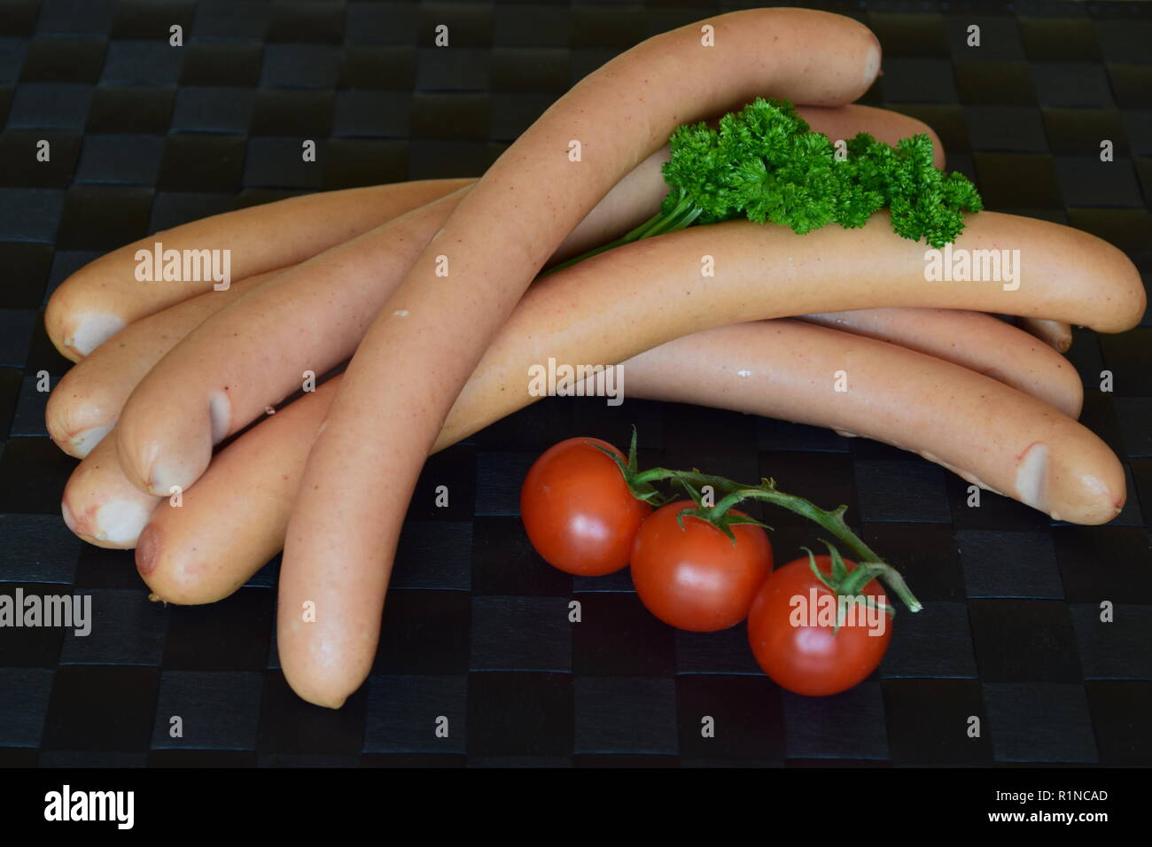 Wiener Würstchen ("Wiener Würstchen" oder "Frankfurter Würst") auf ...