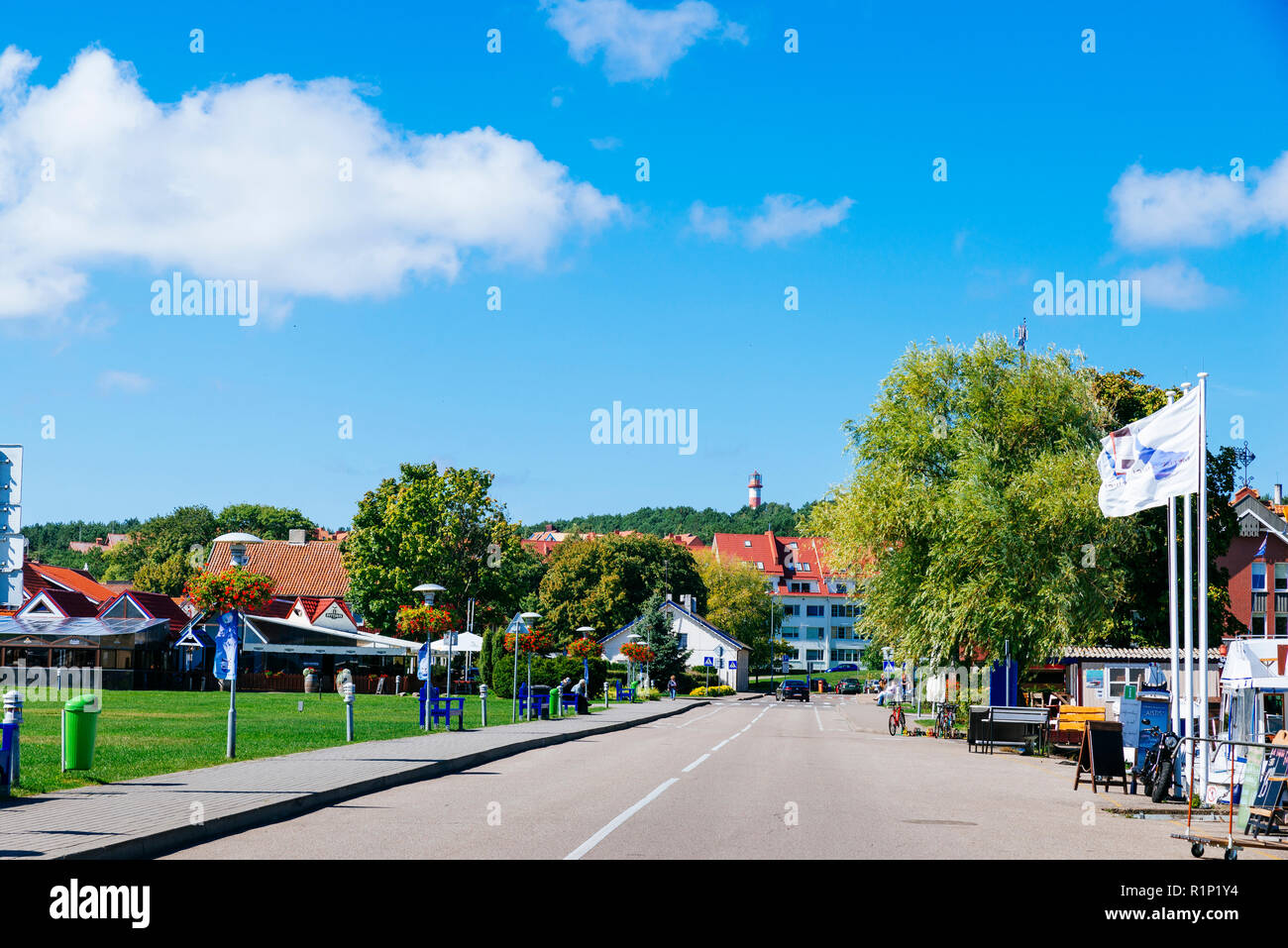 Holz ist der traditionelle Element der Konstruktion. Nida ist ein ...