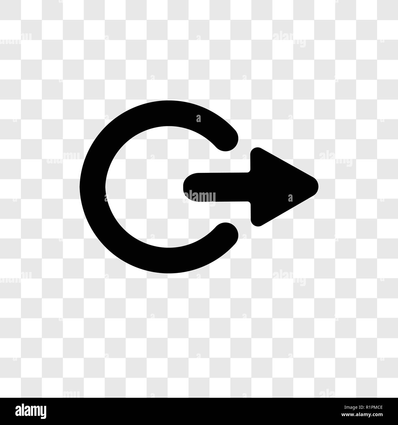 Ausfahrt rechts Vektor Icon auf transparentem Hintergrund isoliert ...