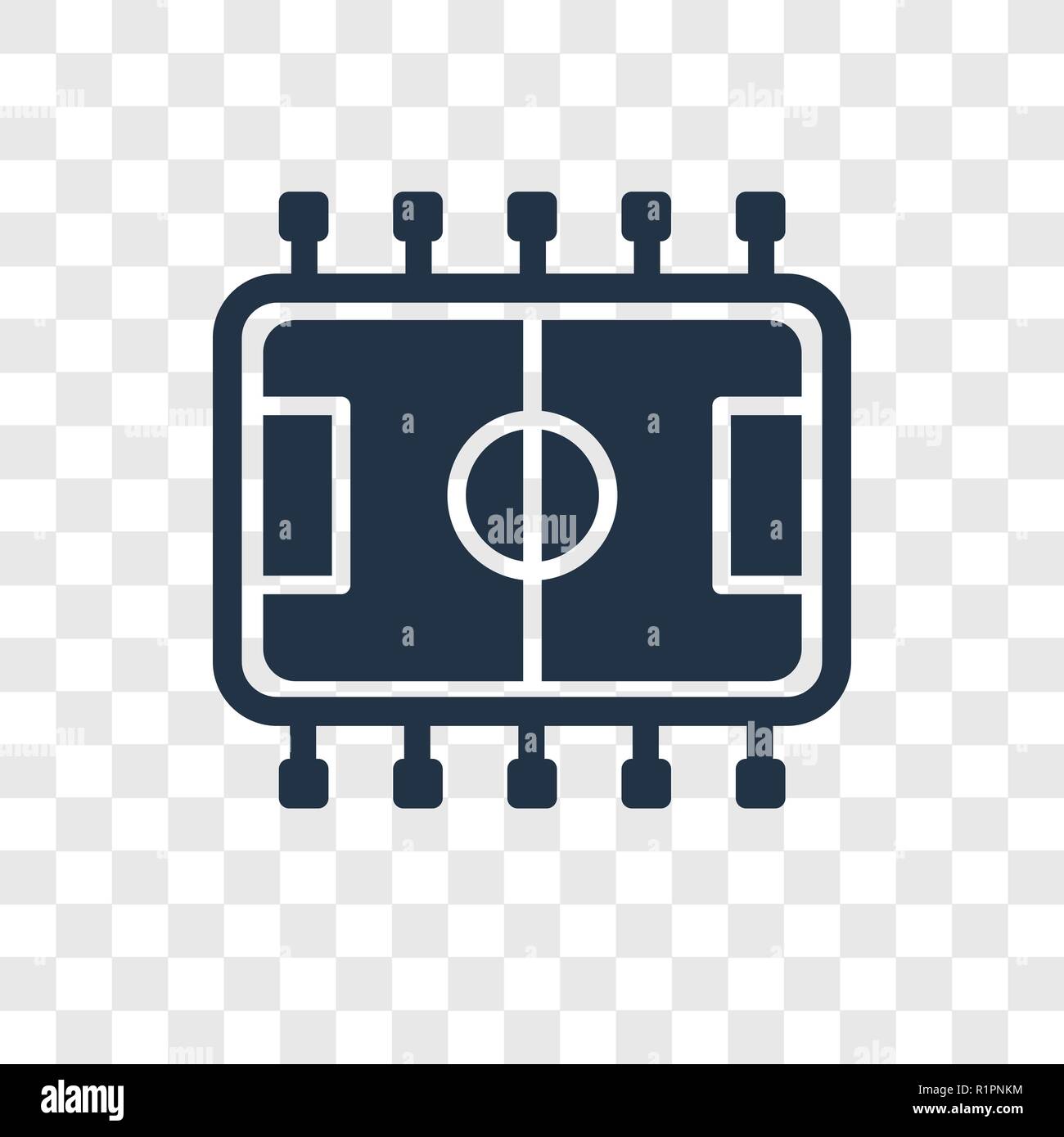 Tischfußball vektor Icon auf transparentem Hintergrund isoliert ...