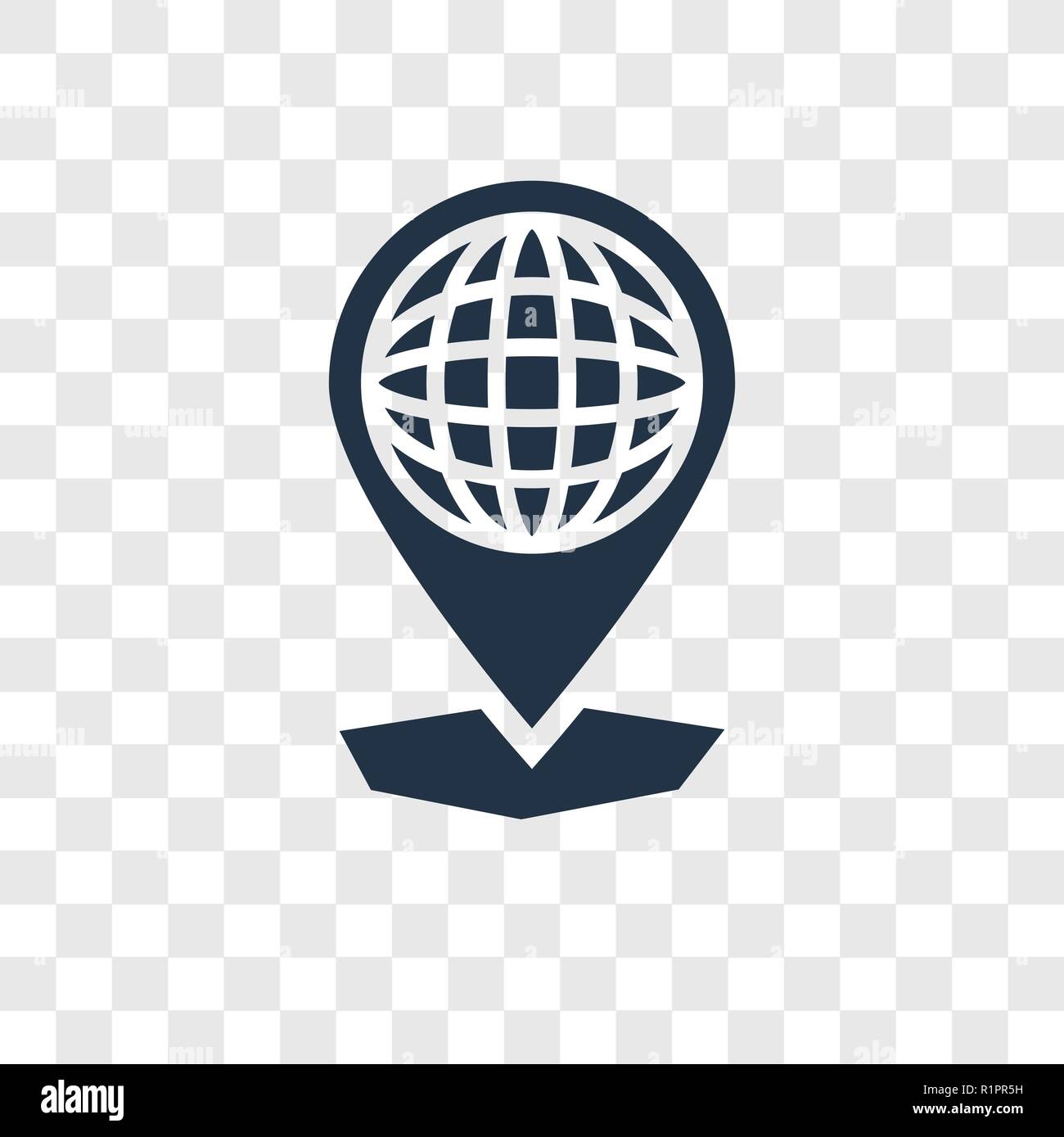 Große Karte Platzhalter vektor Icon auf transparentem Hintergrund ...