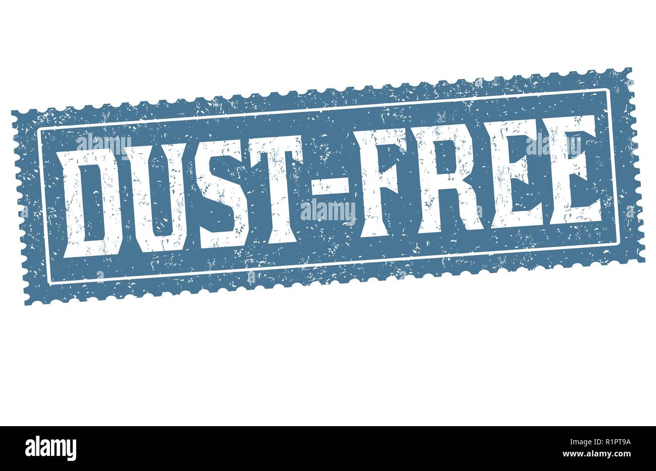 Staub freien Zeichen oder Stempel auf weißem Hintergrund, Vector ...