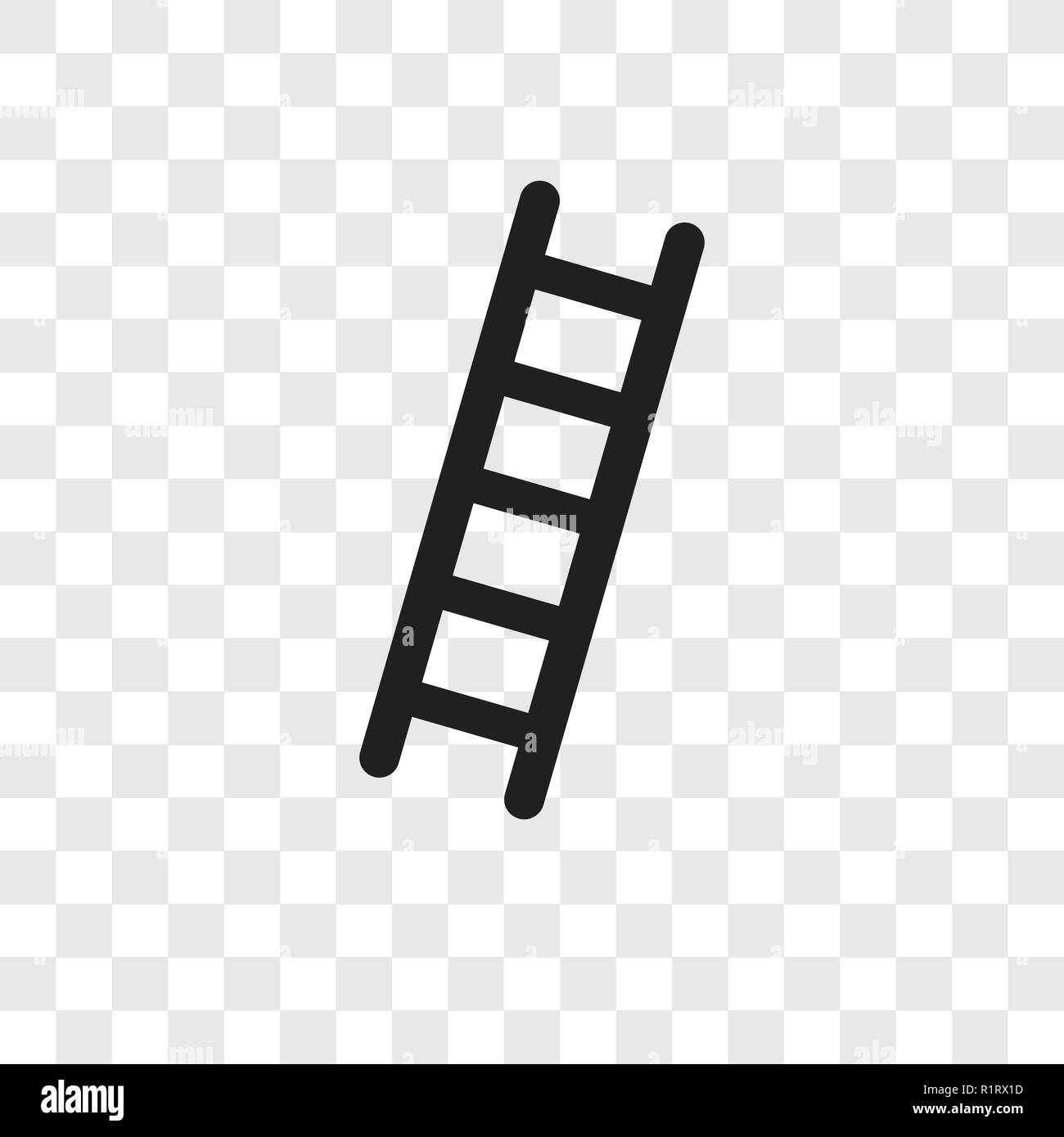 Leiter vektor Icon auf transparentem Hintergrund isoliert, Leiter ...