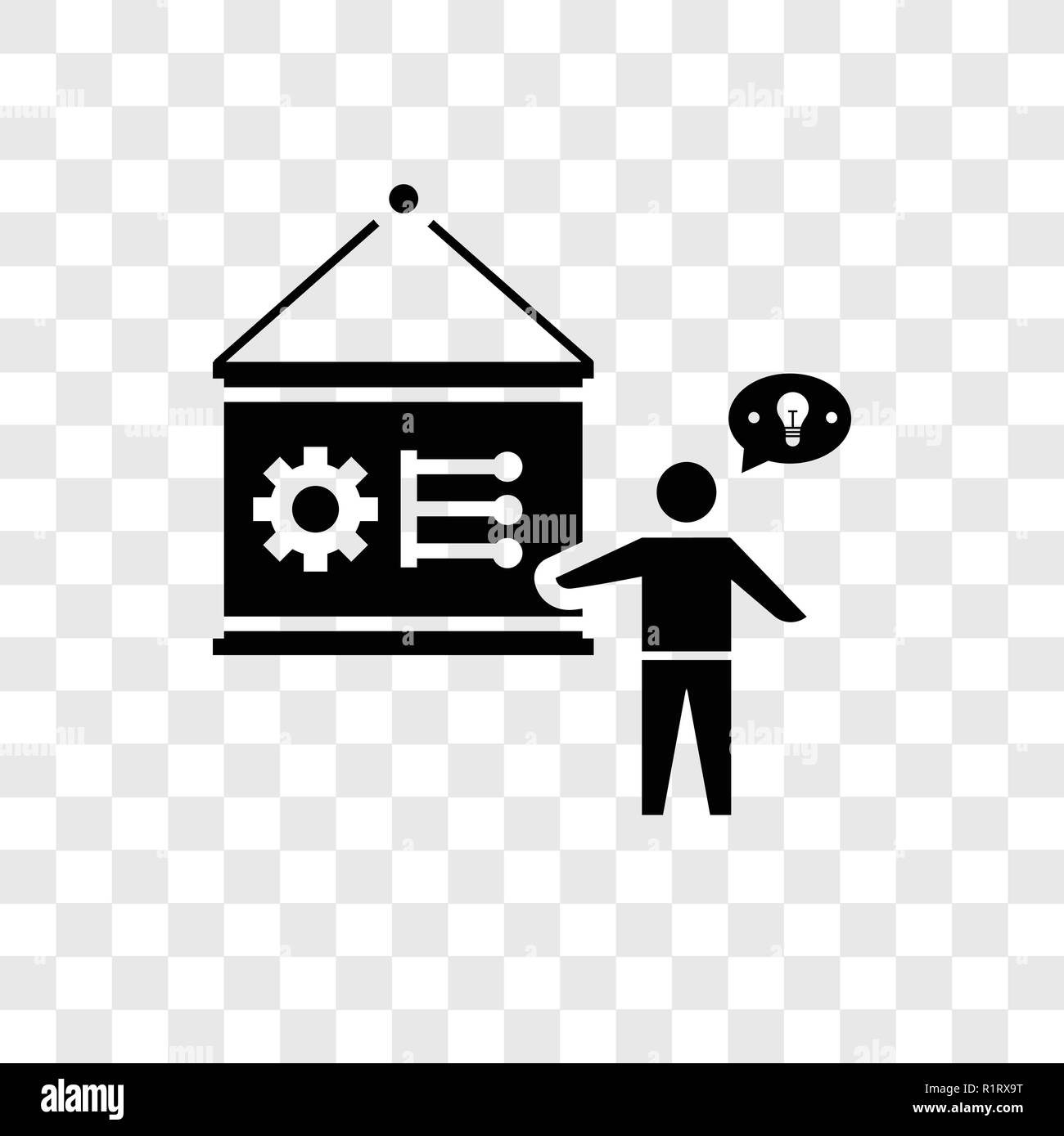 Projekt vektor Icon auf transparentem Hintergrund isoliert, Projekt ...