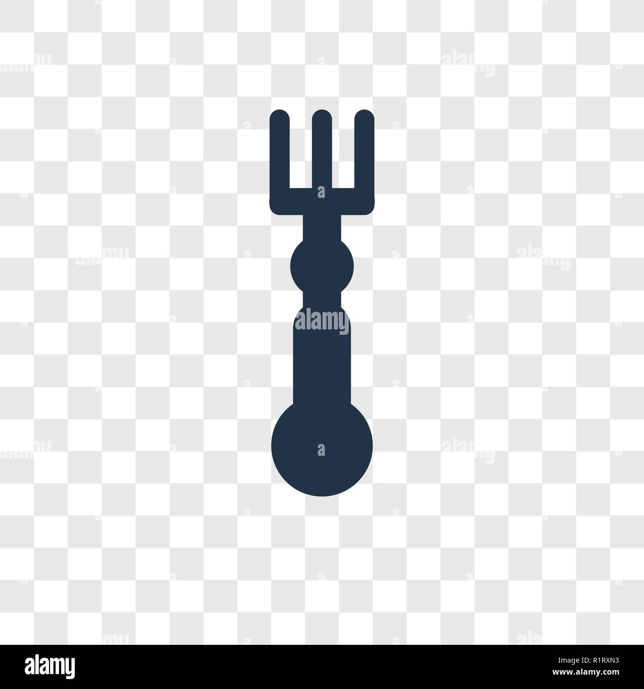 Gabel vektor Icon auf transparentem Hintergrund isoliert, Gabel ...
