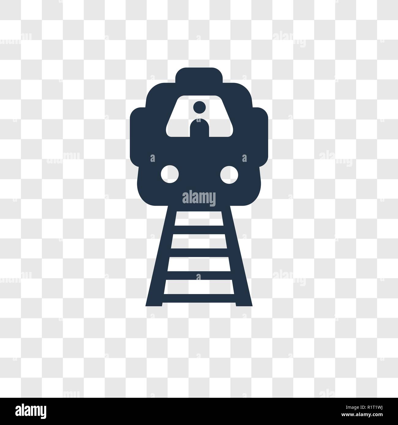 Zug vektor Icon auf transparentem Hintergrund isoliert, Zug Transparenz ...