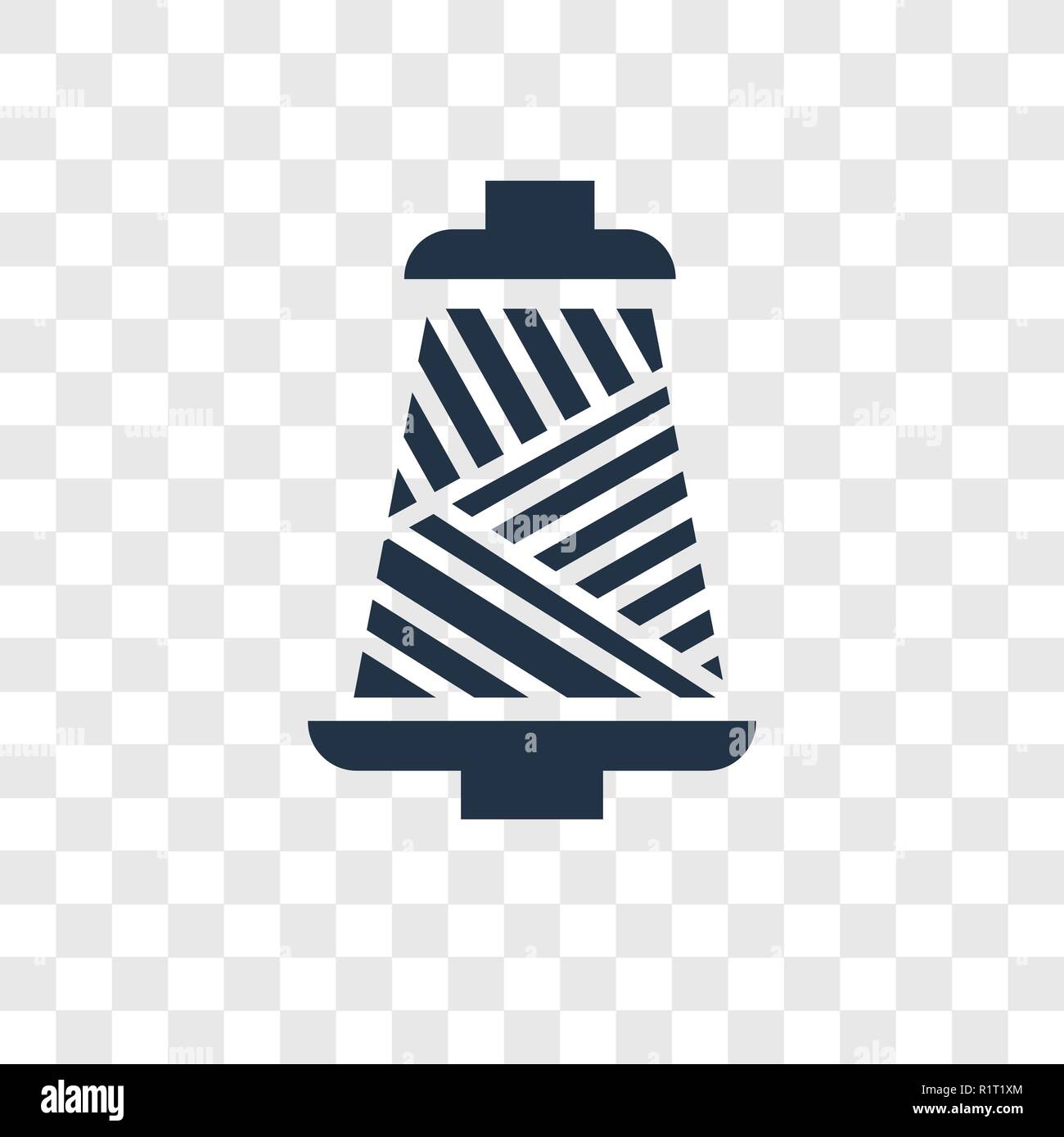 Garn Schieber vektor Icon auf transparentem Hintergrund isoliert, Garn ...