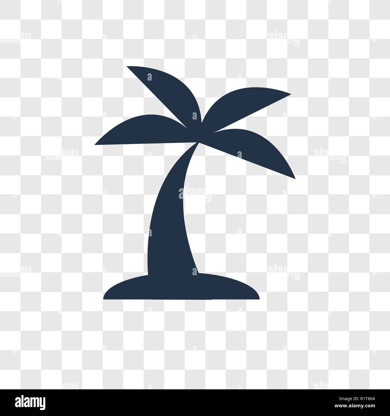 Insel vektor Icon auf transparentem Hintergrund isoliert, Insel ...