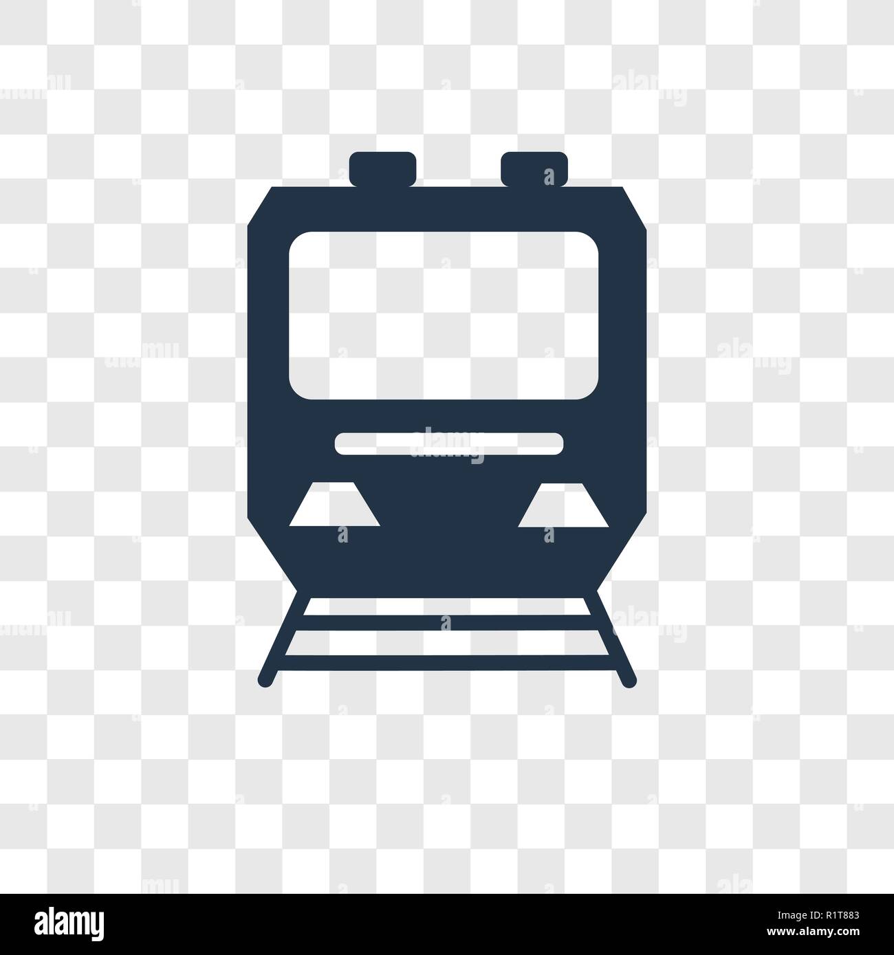 Zug vektor Icon auf transparentem Hintergrund isoliert, Zug Transparenz ...