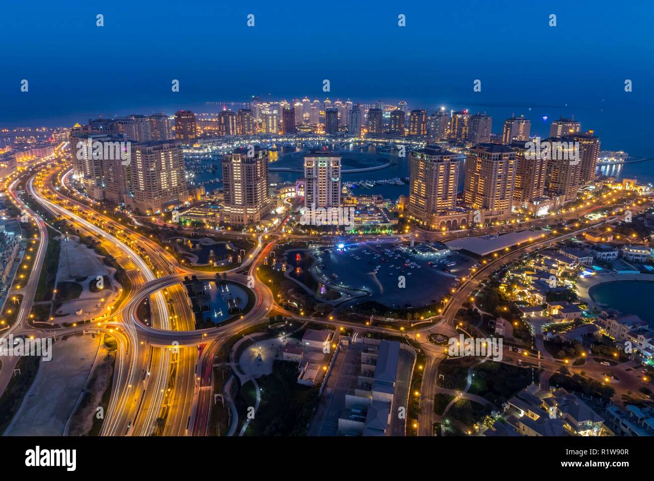 Die Pearl City aus dem Dach, die ist eine der modernsten Städte in der ...