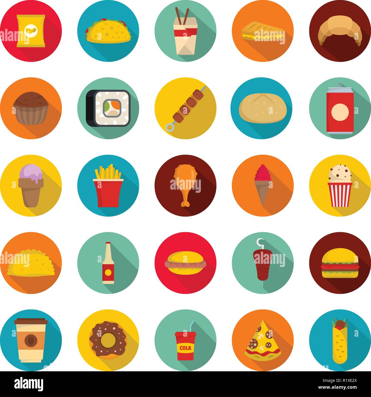 Fastfood symbol Stock-Vektorgrafiken kaufen - Alamy