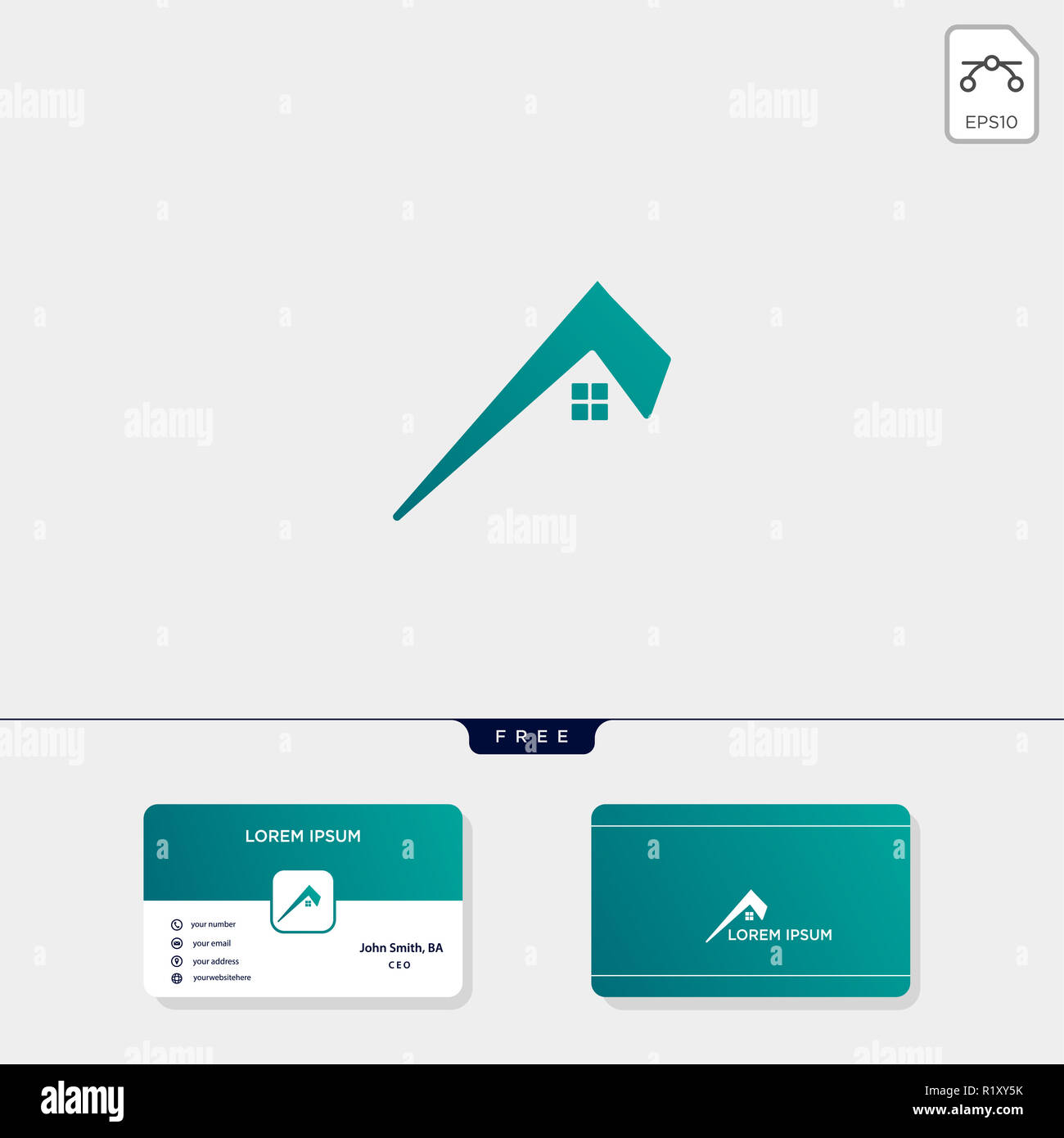 Bauen Architekten, Immobilien kreative logo template Vector ...