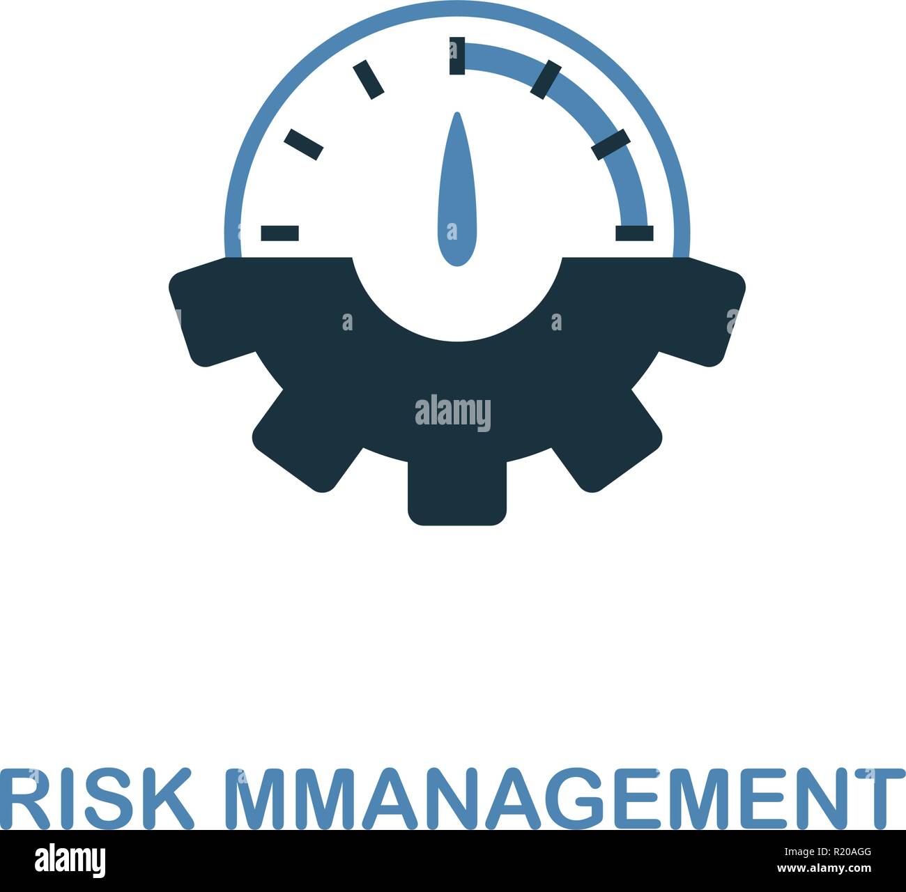 Risk Management Symbol. Zwei Farben premium Design von Management icons ...