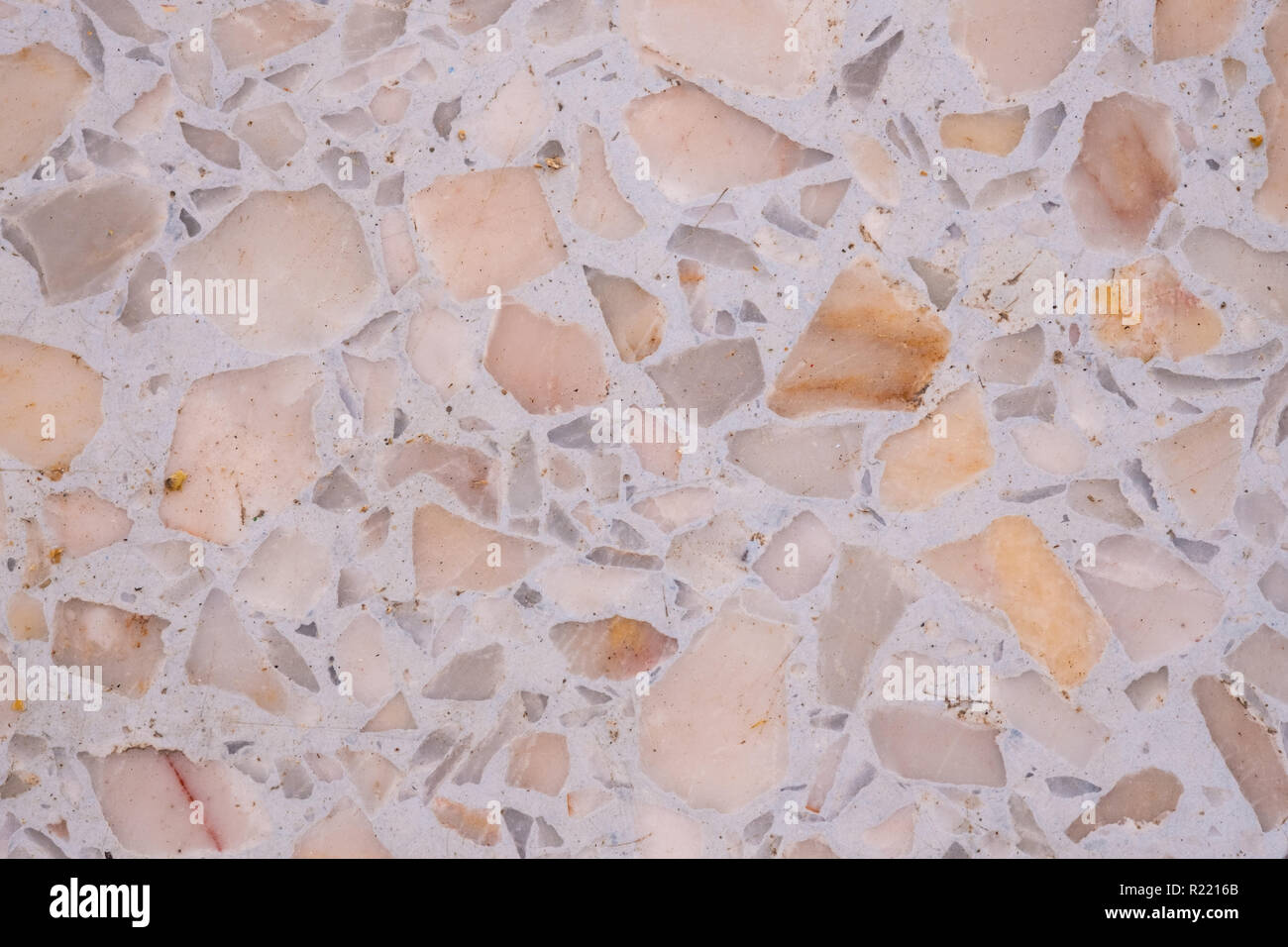 Terrazzo Steinboden und Wand Muster und Farbe Fläche Marmor und Granit ...