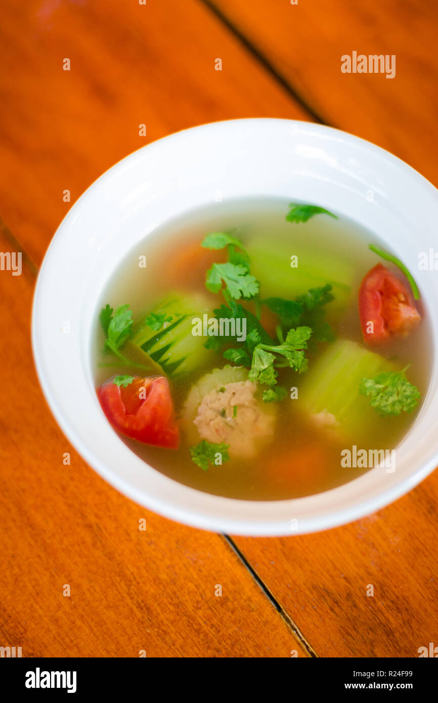 Heiße Suppe Der Tomatensuppe Stockfotos & Heiße Suppe Der Tomatensuppe ...