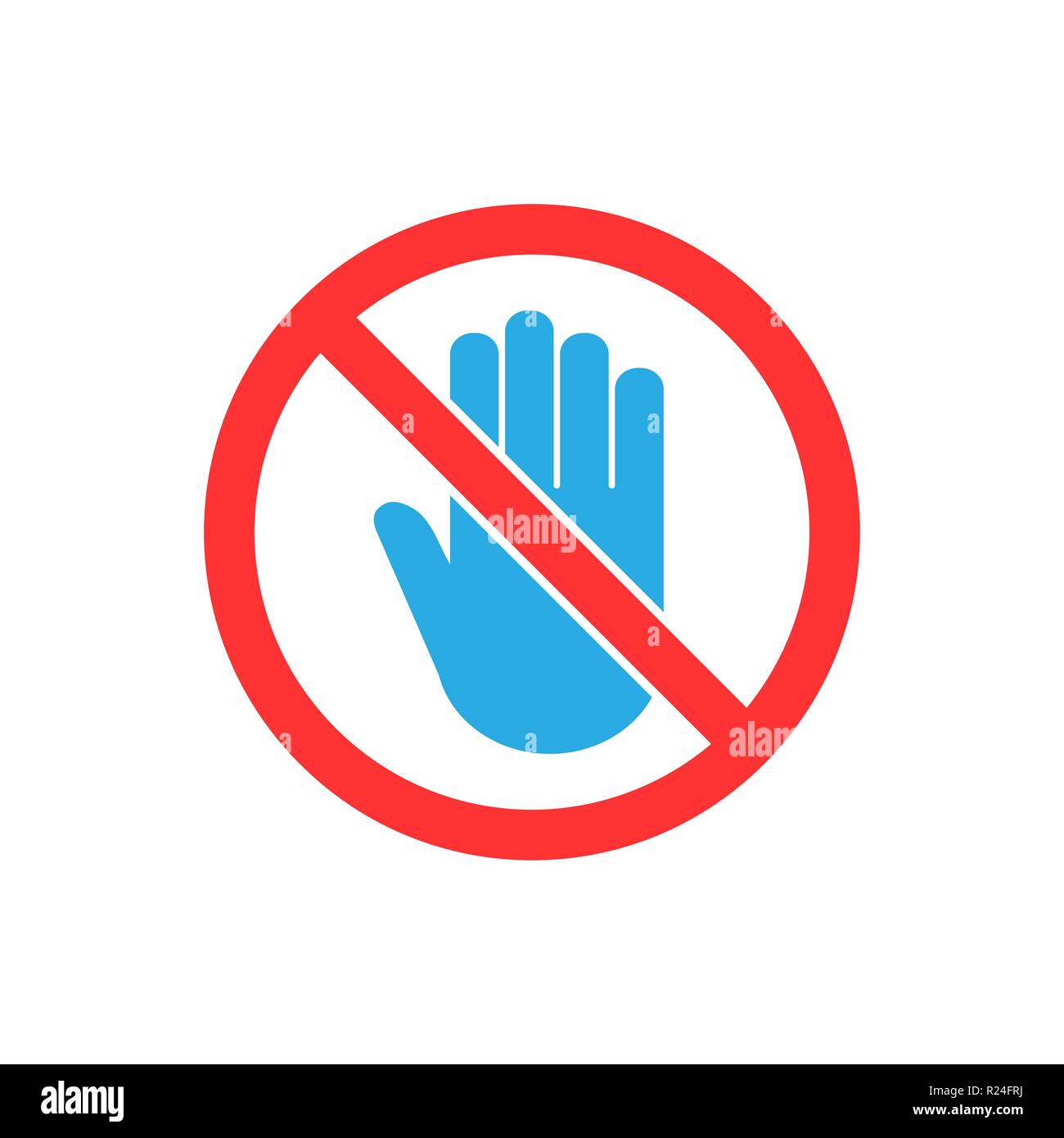 Prohibition stop sign hand symbol Stock-Vektorgrafiken kaufen - Seite 2 ...