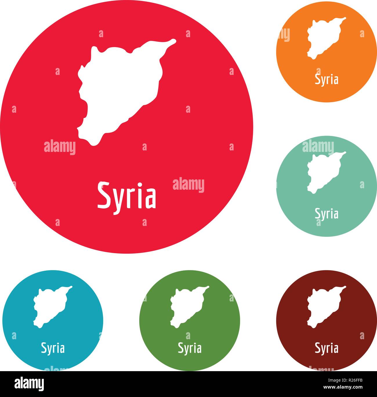Syria Map Stockfotos und -bilder Kaufen - Alamy