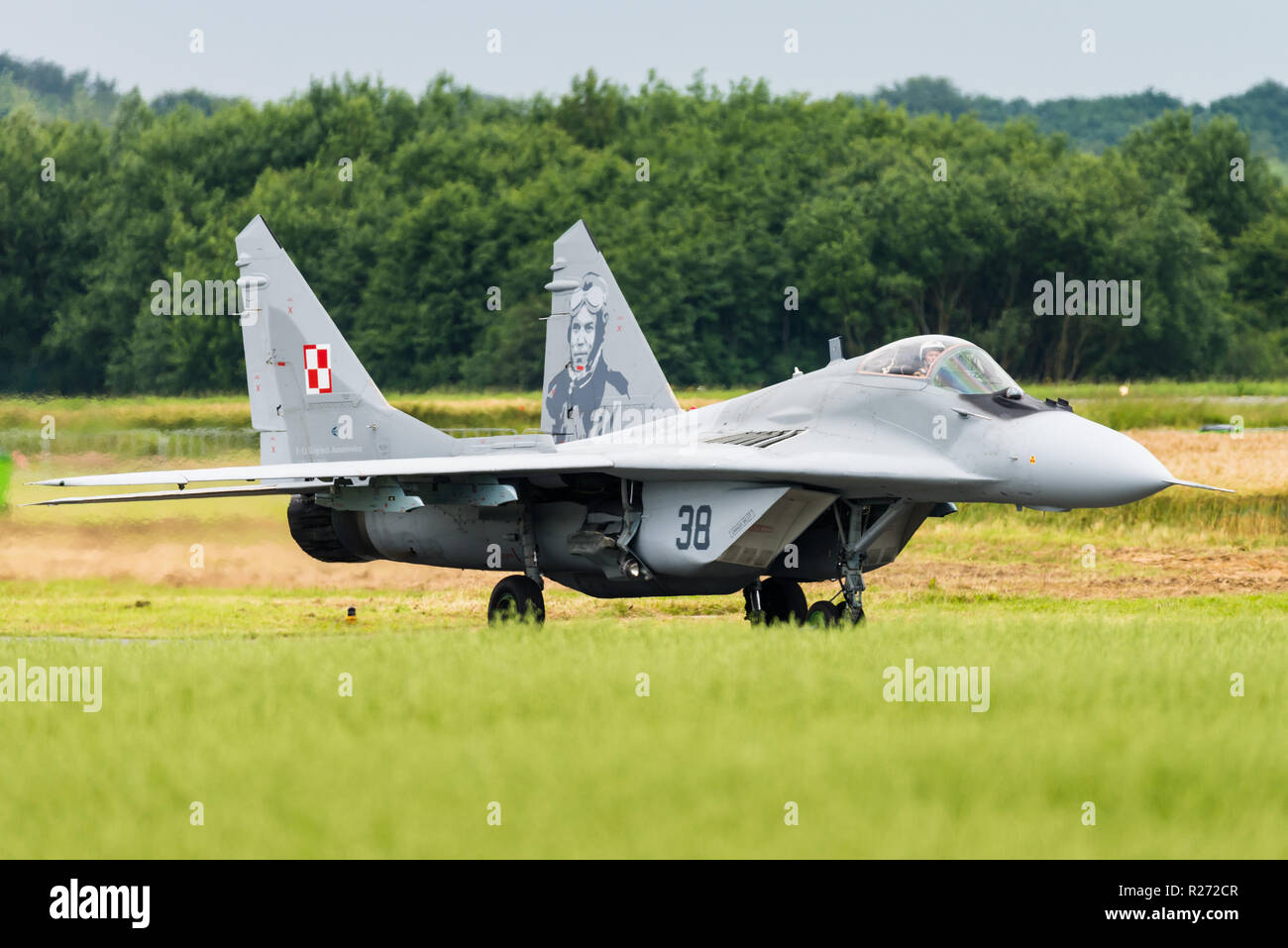 Eine Mikoyan MiG-29 Fulcrum multirole Fighter Jet der polnischen ...