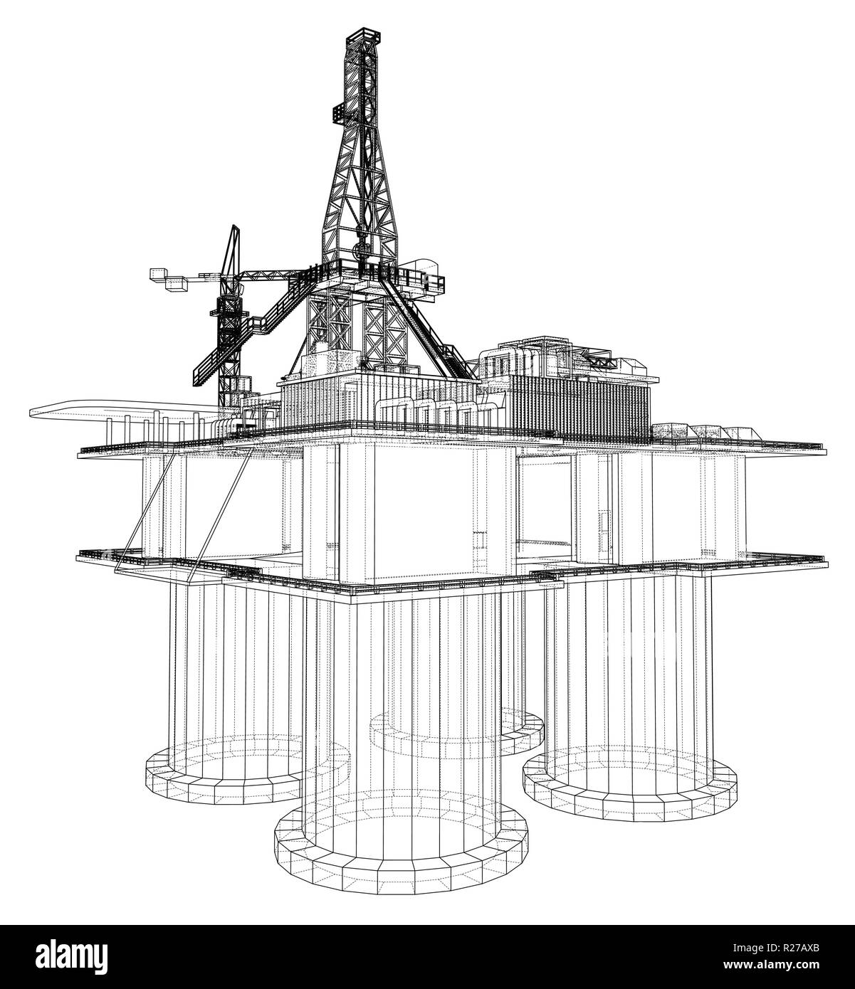 Offshore bohrungen Stock-Vektorgrafiken kaufen - Alamy