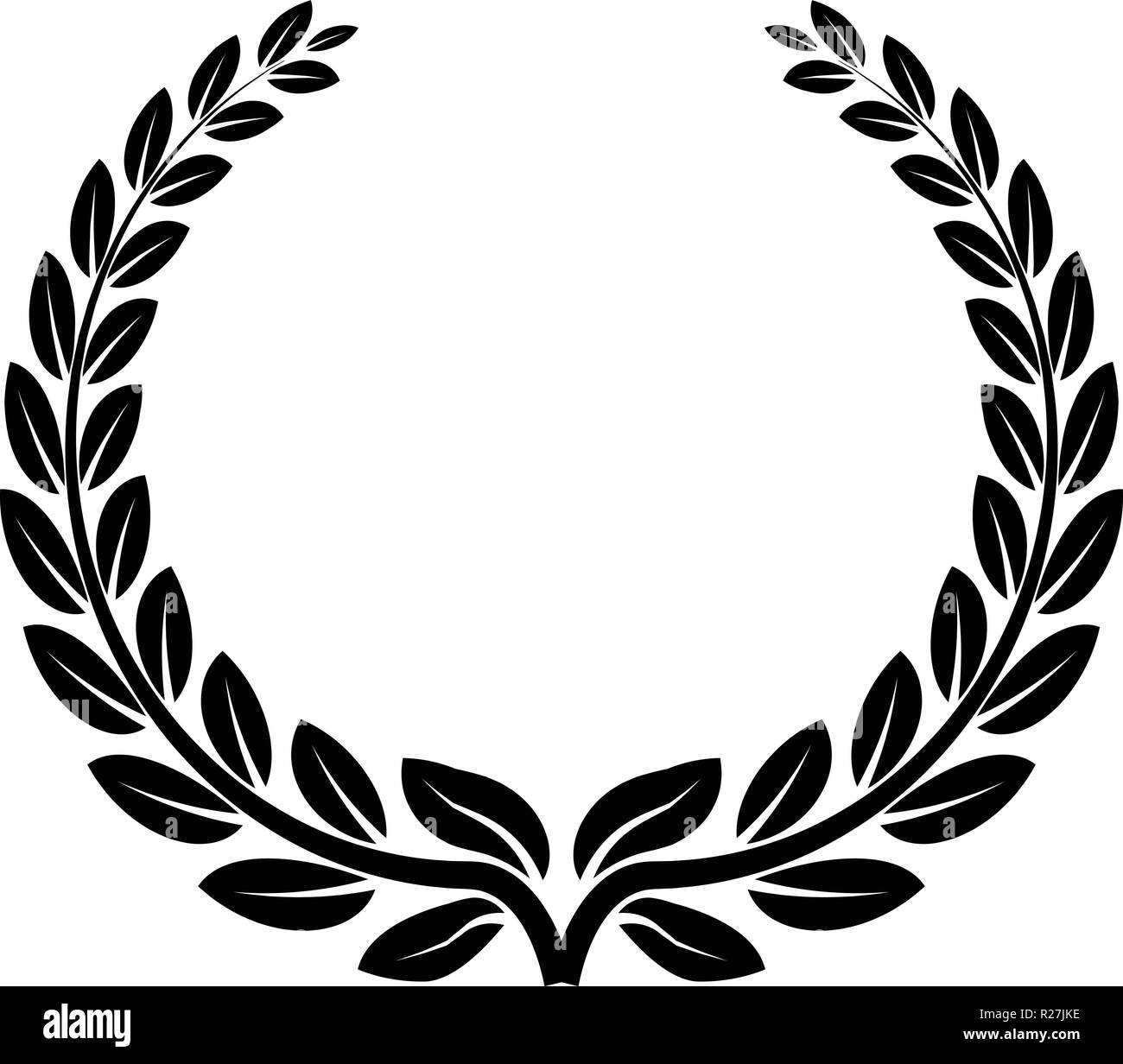 Jahrestag Kranz Symbol. Einfache Abbildung: Jubiläum Kranz vektor ...