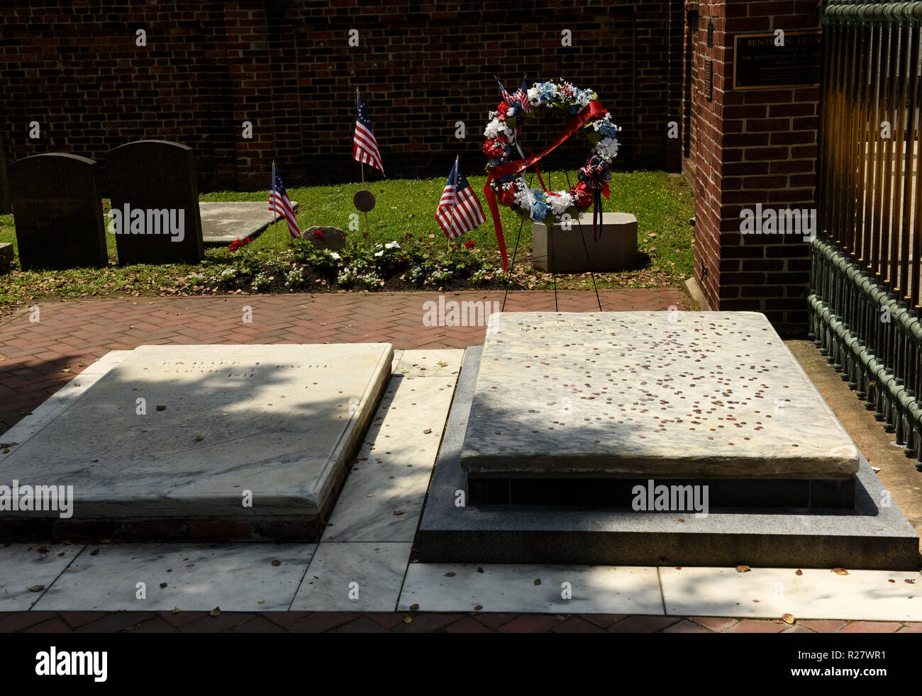 Ben franklin cemetery -Fotos und -Bildmaterial in hoher Auflösung – Alamy