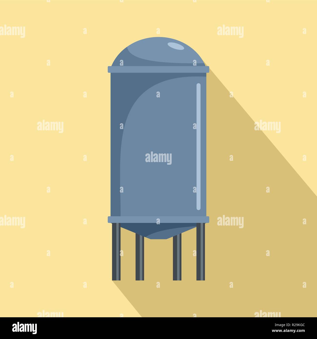 Wassertank Symbol. Flache Darstellung der Wassertank vektor Symbol für ...
