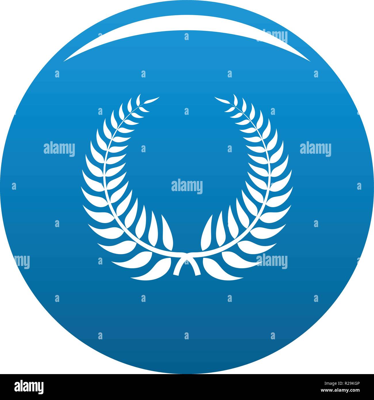 Filiale Kranz Symbol. Einfache Abbildung von branch Kranz vektor Icon ...