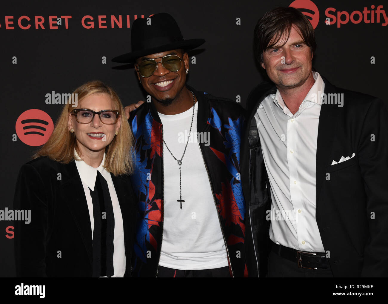 Dawn Ostroff NE-YO, und Nick Holmsten besucht der Spotify Geheimnis ...