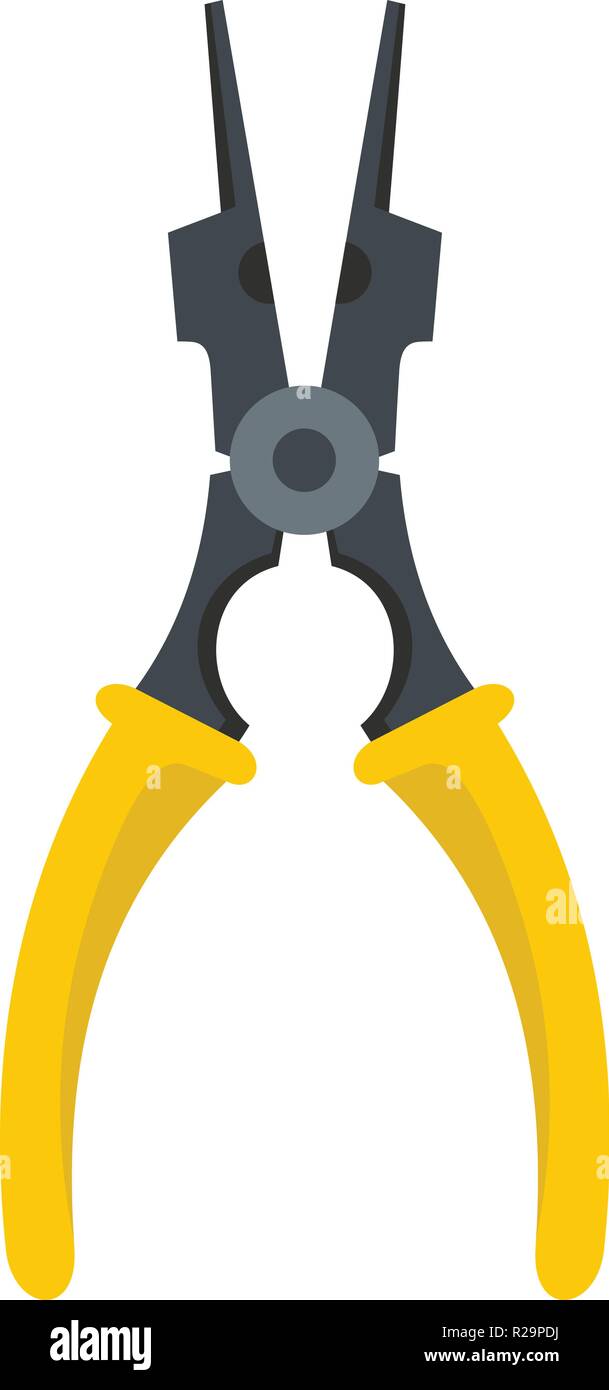 Bau einer Zange Symbol. Flache Abbildung: Bau einer Zange vektor Symbol ...