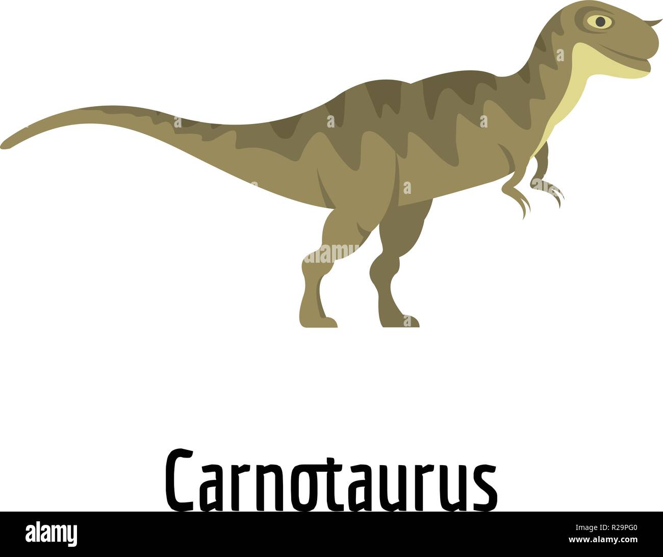 Carnotaurus Symbol. Flache Darstellung der carnotaurus Vektor Symbol ...