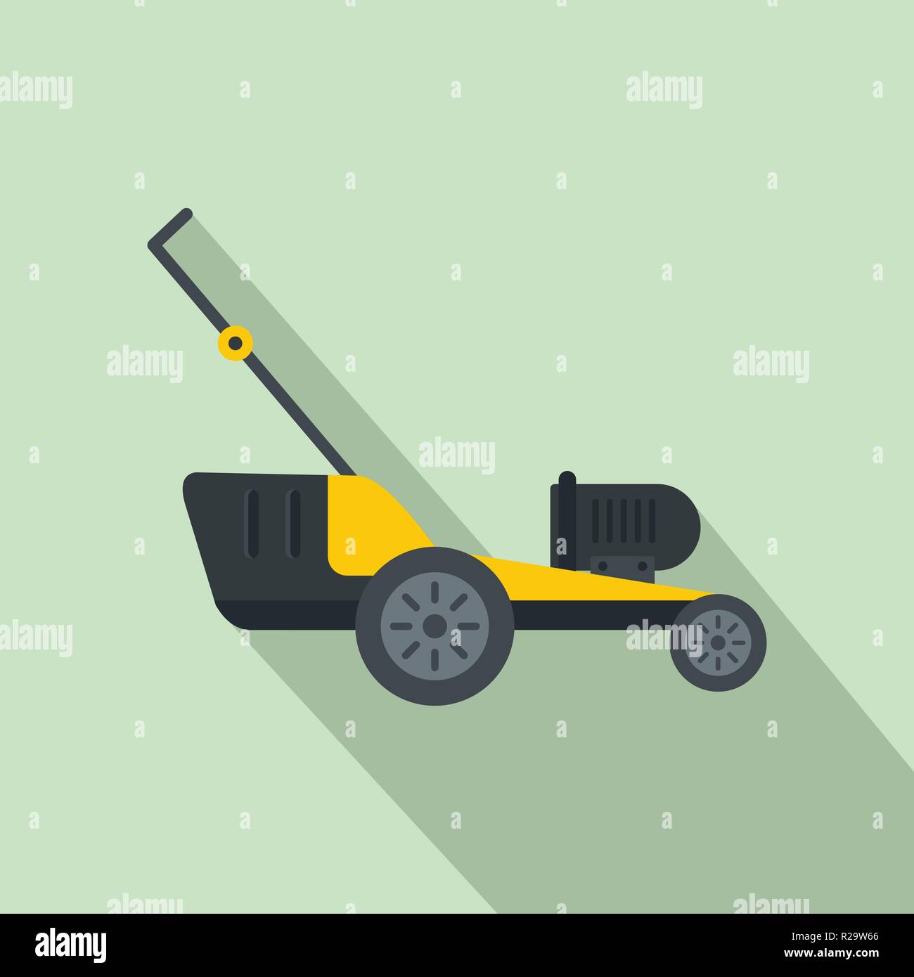 Motor grass cutter Symbol. Flache Abbildung: Motor grass cutter Vektor ...