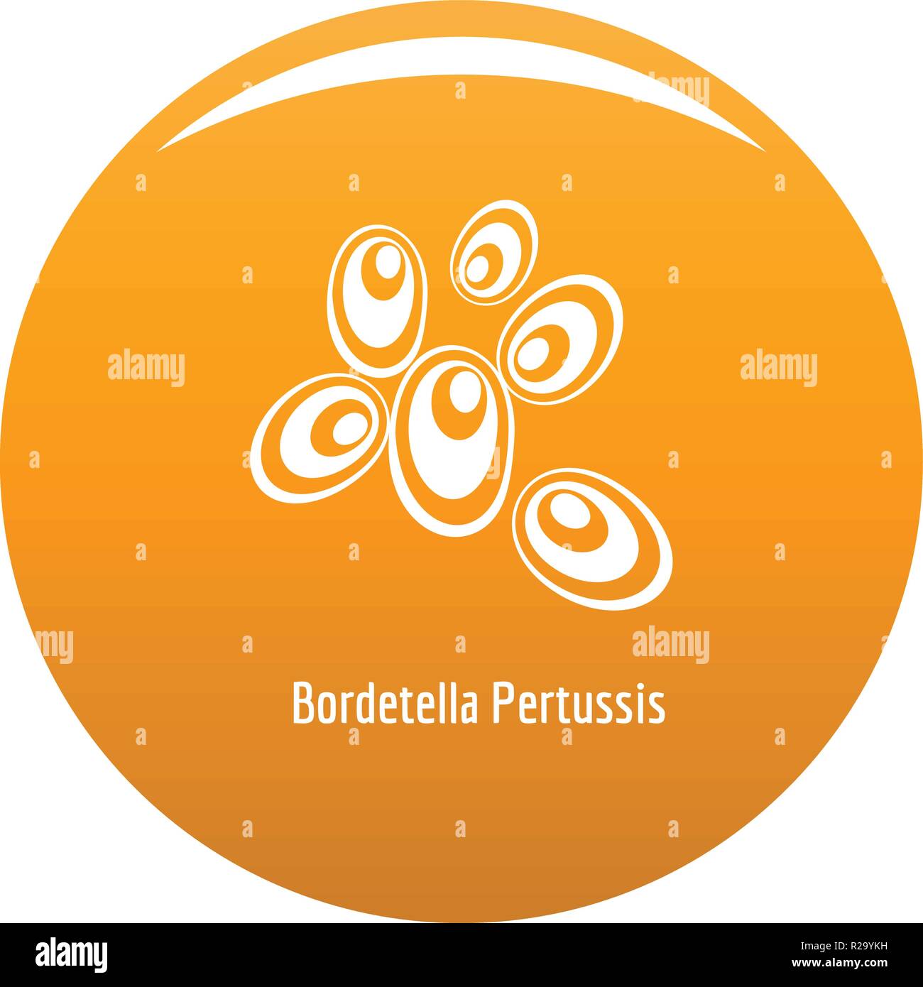 Bordetella pertussis-Symbol. Einfache Abbildung von Bordetella ...