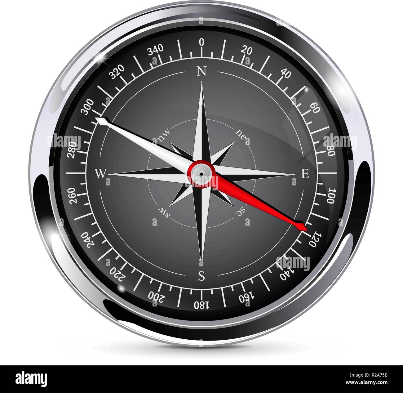 Kompass norden Stock-Vektorgrafiken kaufen - Alamy