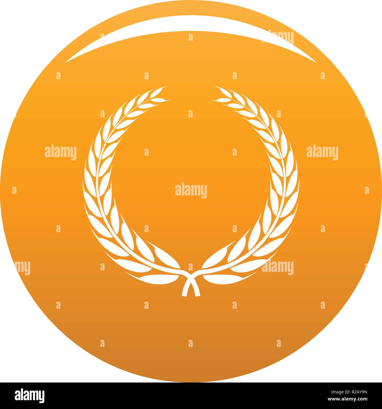 Sieger Kranz Symbol. Einfache Abbildung: Sieger Kranz vektor Icon für ...