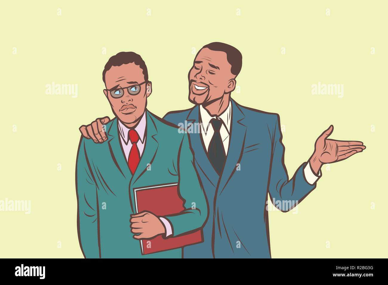 Sad man concept cartoon illustration -Fotos und -Bildmaterial in hoher ...