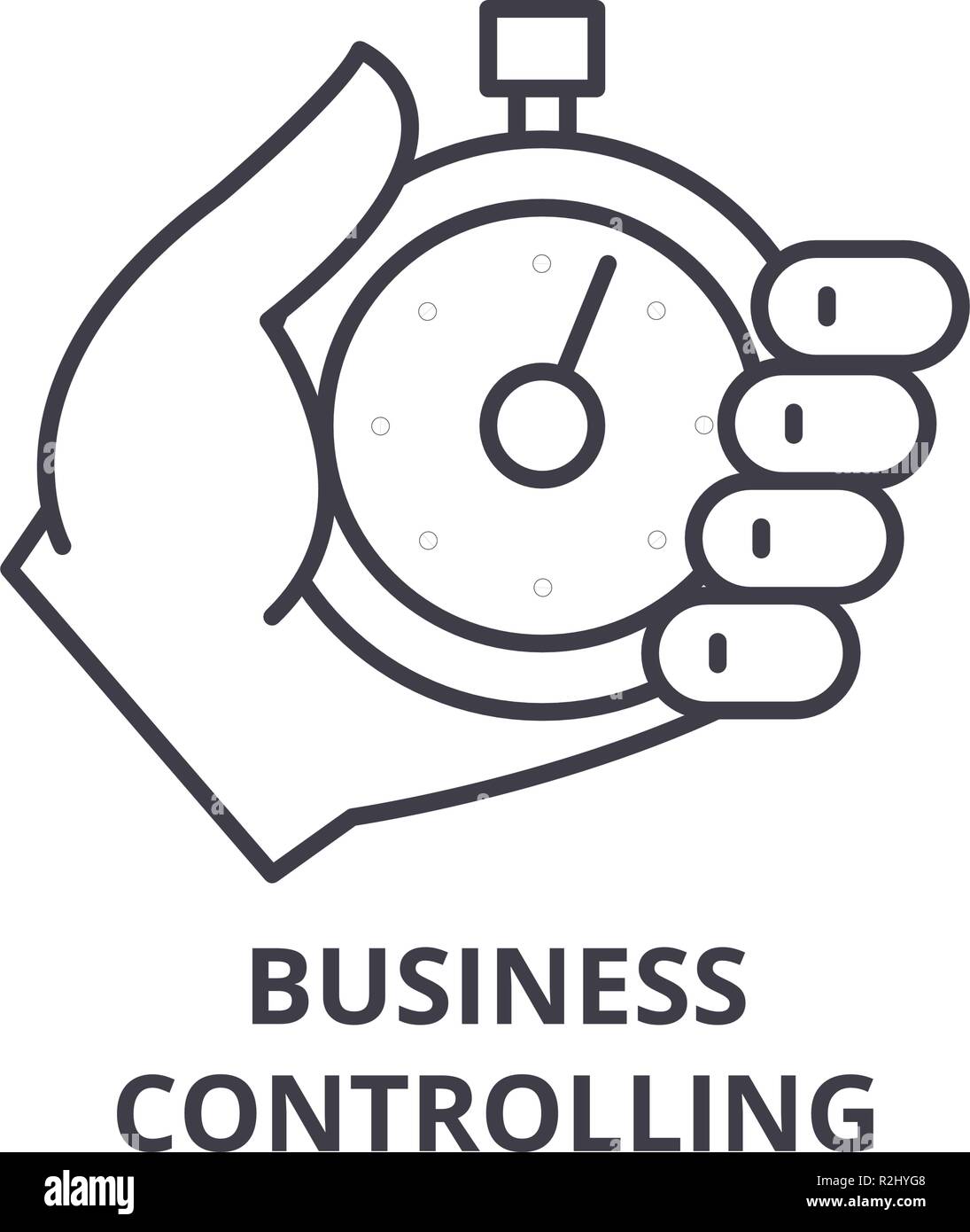 Business Controlling Symbol Leitung Konzept. Business Controlling ...