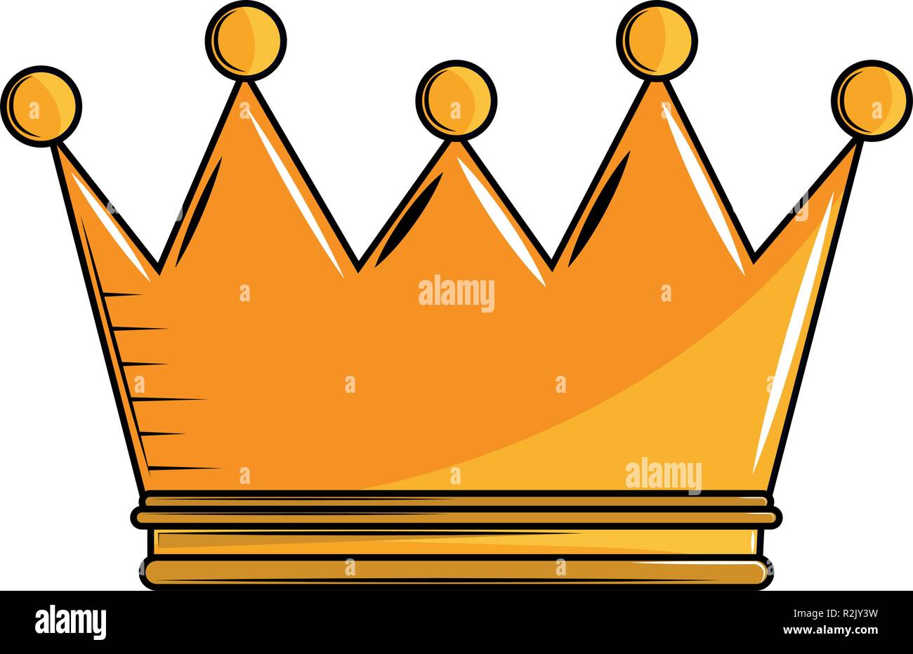 König Krone cartoon Vector Illustration graphic design Stock ...