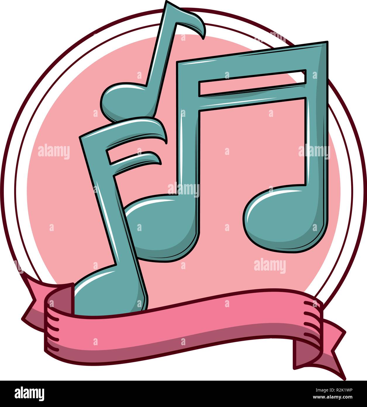 Music Notes Illustration Vector Banner Stockfotos und -bilder Kaufen ...