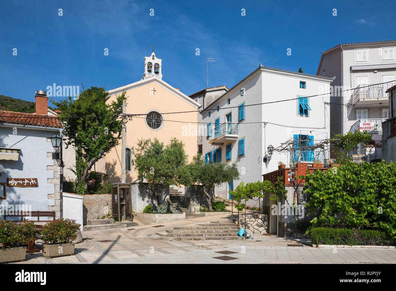 Kirche des Heiligen Markus, Cres, Insel Cres, Kvarner Bucht, Kroatien ...