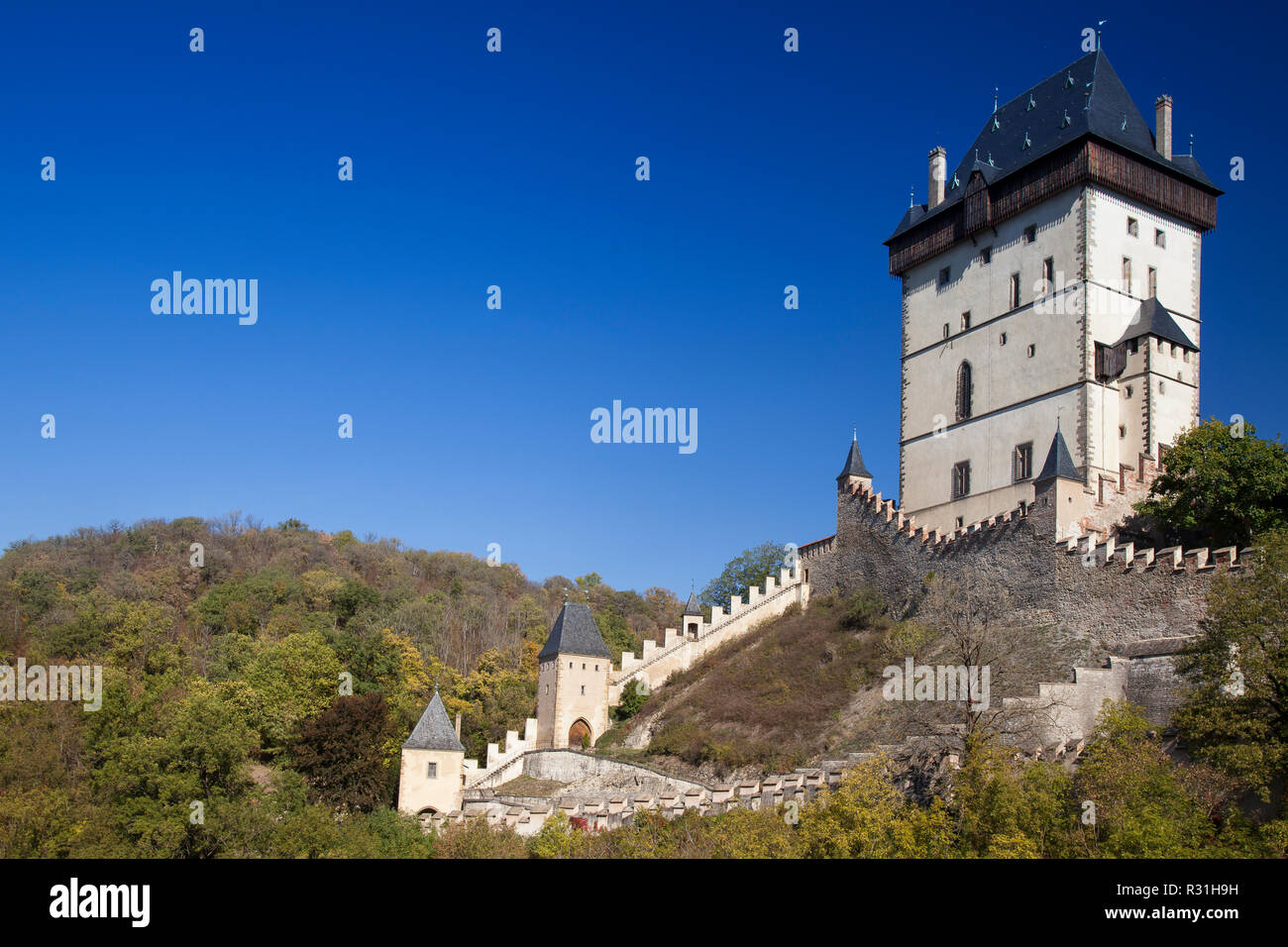 Karlstein Schloss Stockfotos und -bilder Kaufen - Alamy