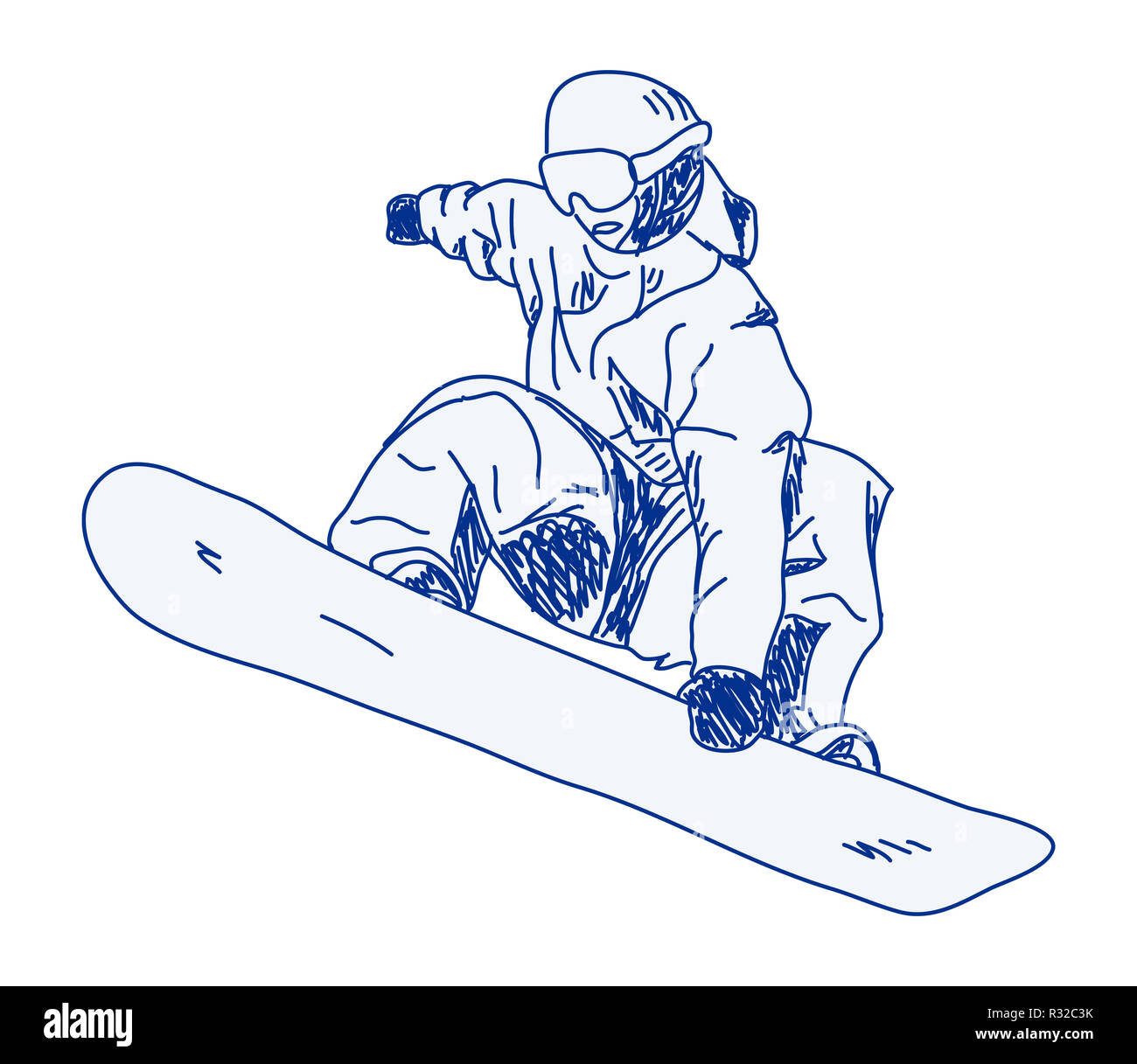 Cartoon snowboarder -Fotos und -Bildmaterial in hoher Auflösung – Alamy