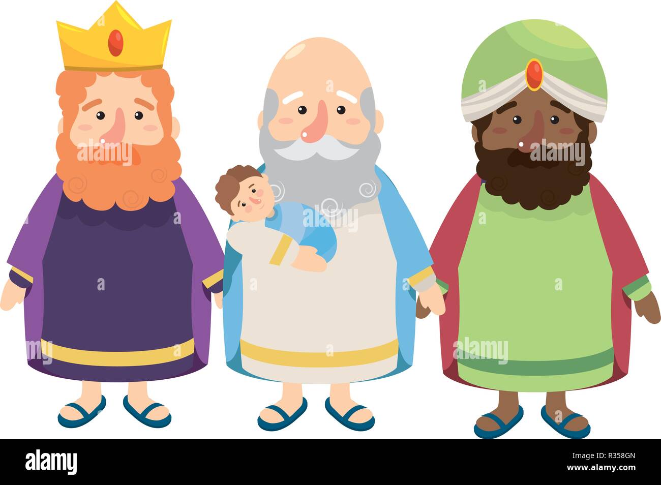 Baby jesus mary joseph karikatur Ausgeschnittene Stockfotos und -bilder - Alamy