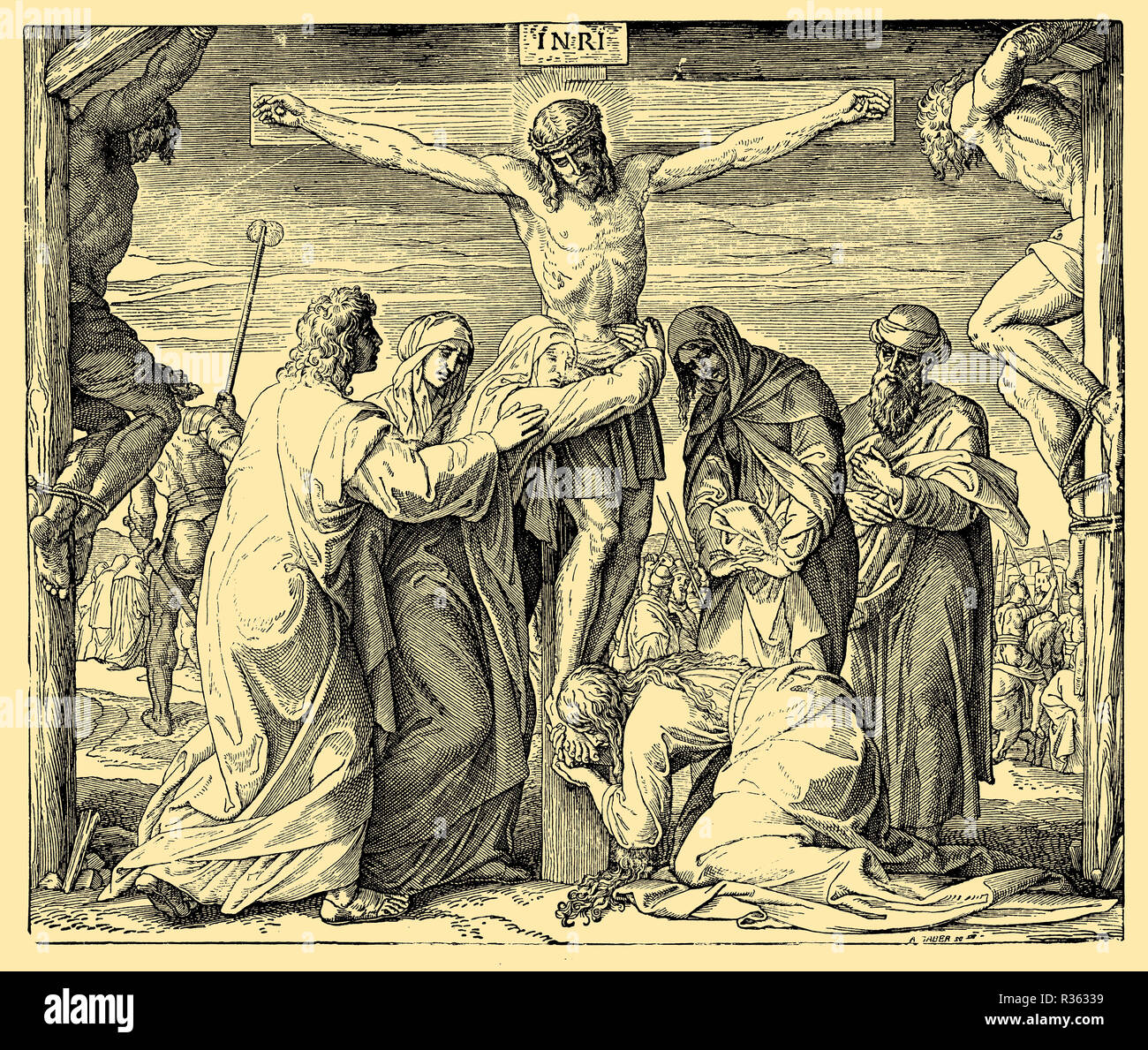 Death of jesus drawing -Fotos und -Bildmaterial in hoher Auflösung – Alamy