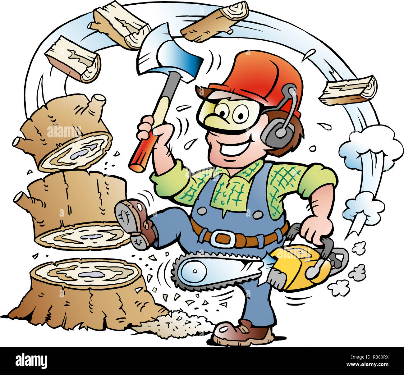 Cartoon lumberjack illustration -Fotos und -Bildmaterial in hoher ...