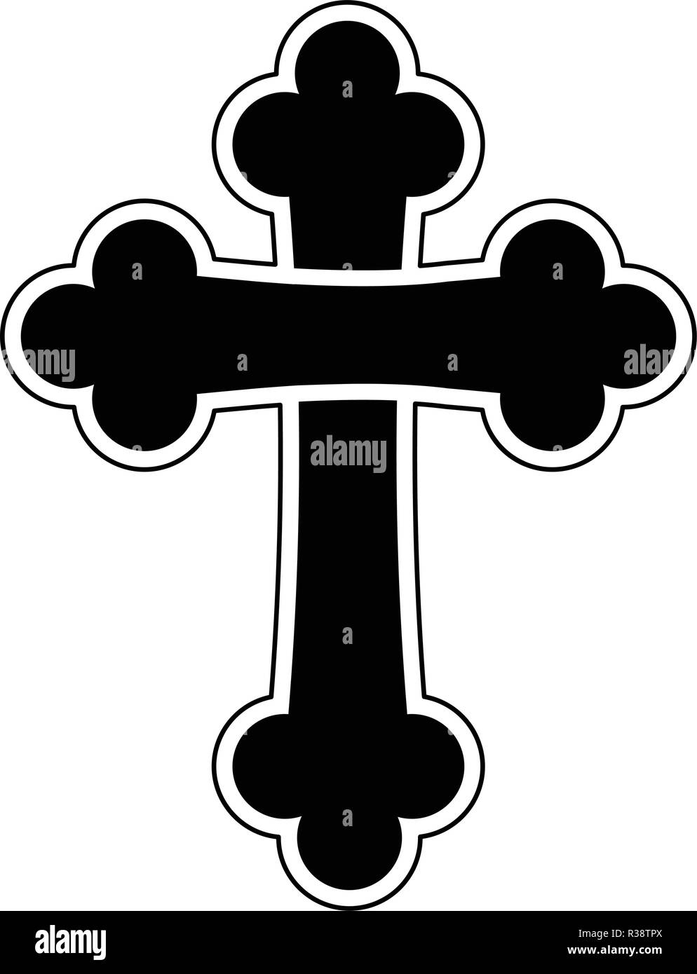 Kreuz silhouette Stock-Vektorgrafiken kaufen - Seite 2 - Alamy