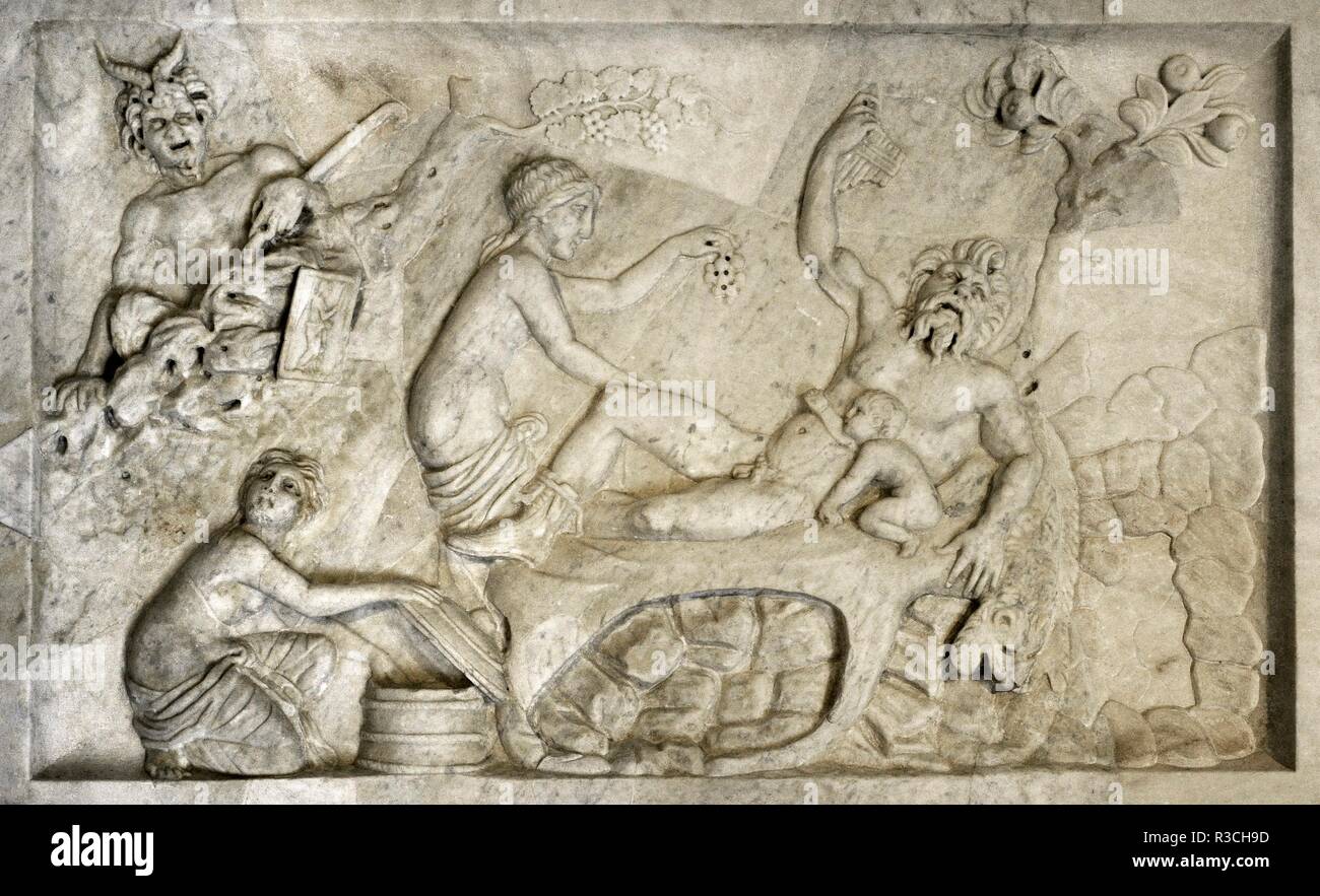 La infancia de Baco. Siglos I-II. Entlasten con la representación de ...