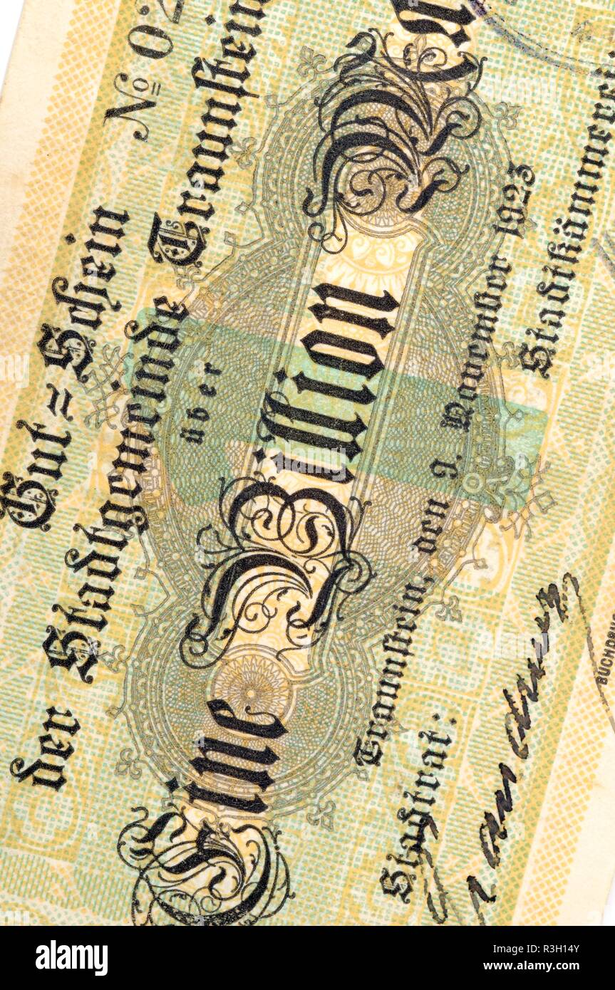 Eine milliarde mark note -Fotos und -Bildmaterial in hoher Auflösung ...